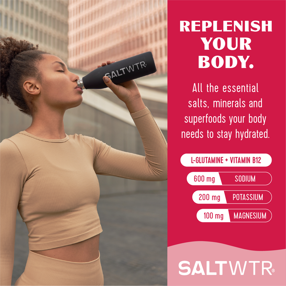 SaltWTR Daily Electrolytes - Raspberry Salt | Sports Recovery ...